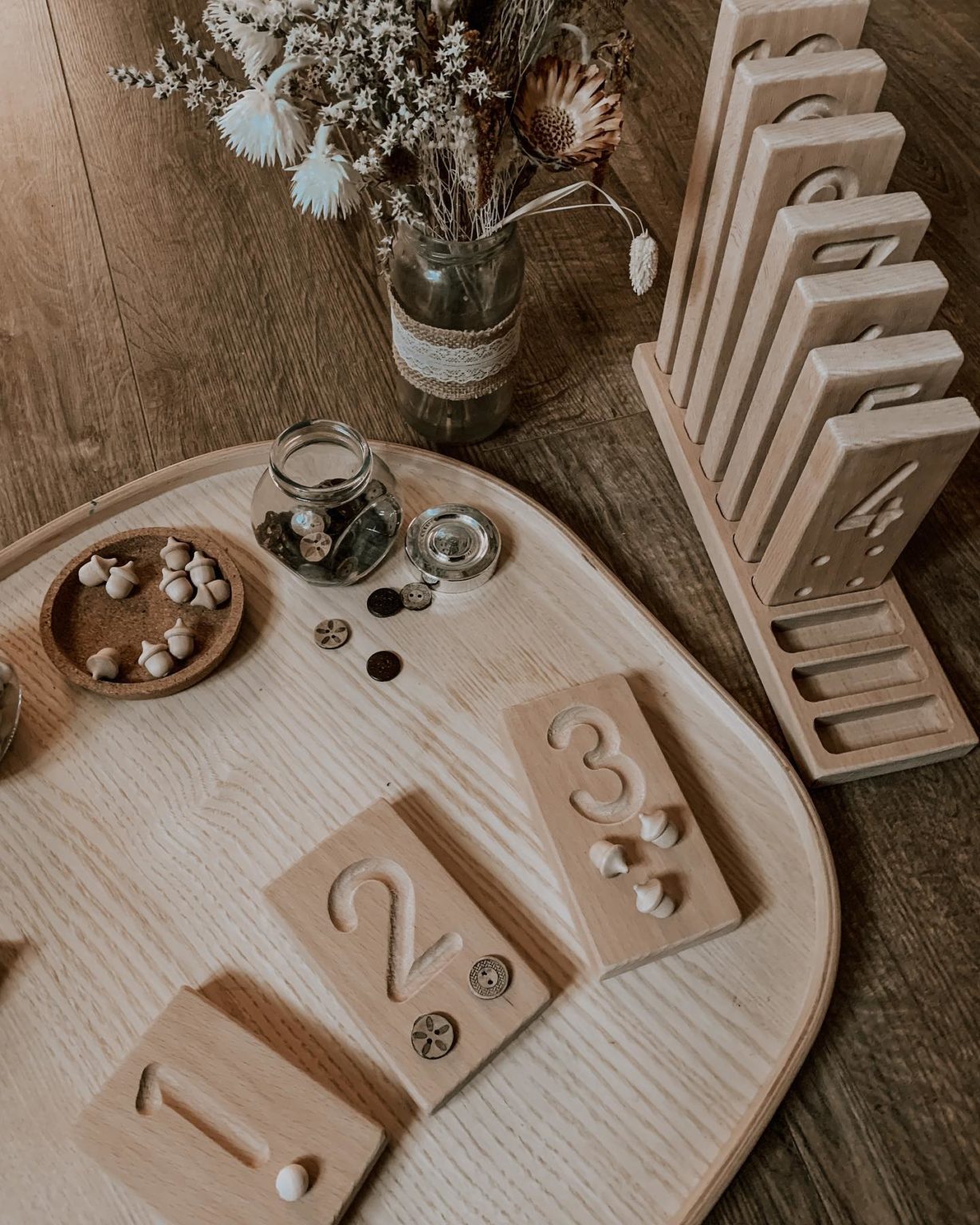 Wooden Number Counting Boards | Montessori | Independent Living