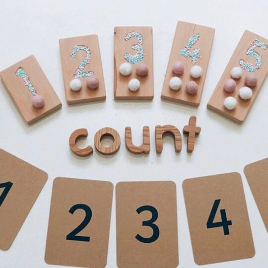 Wooden Number Counting Boards | Montessori | Independent Living