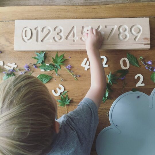 Wooden Number Tracing Board | Montessori | Independent Living